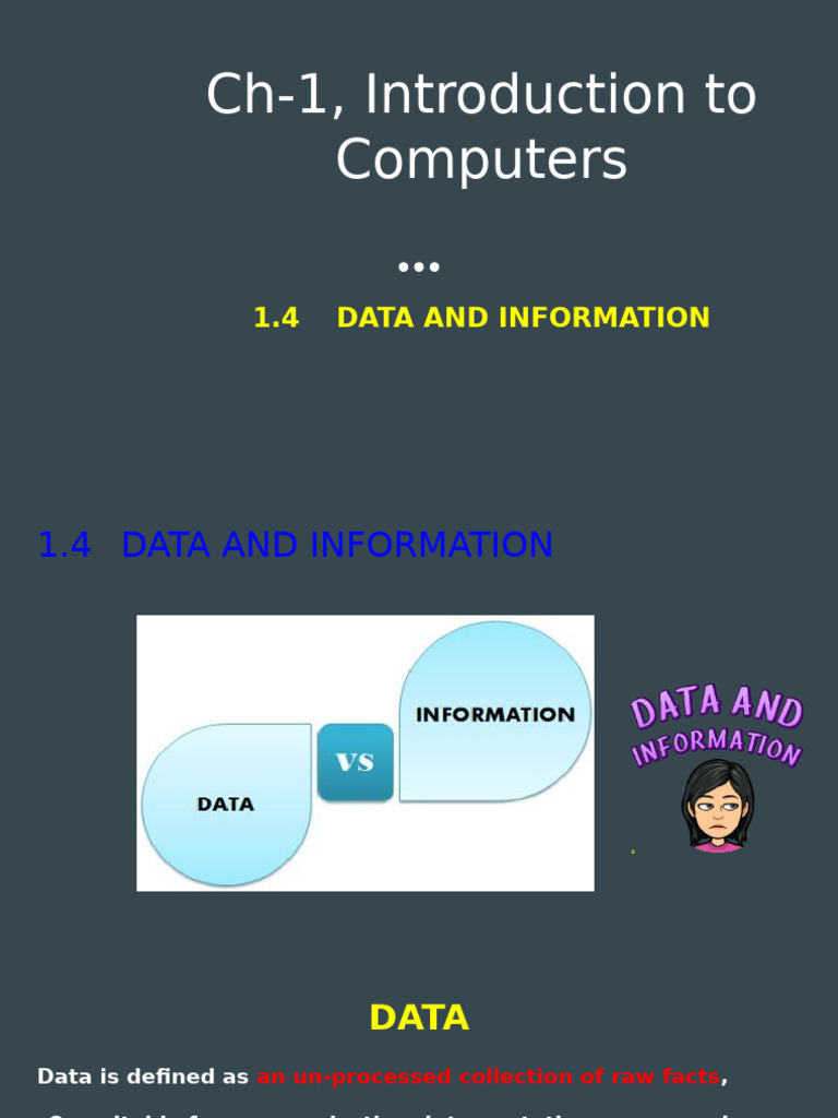 Understanding Data and Information | PDF