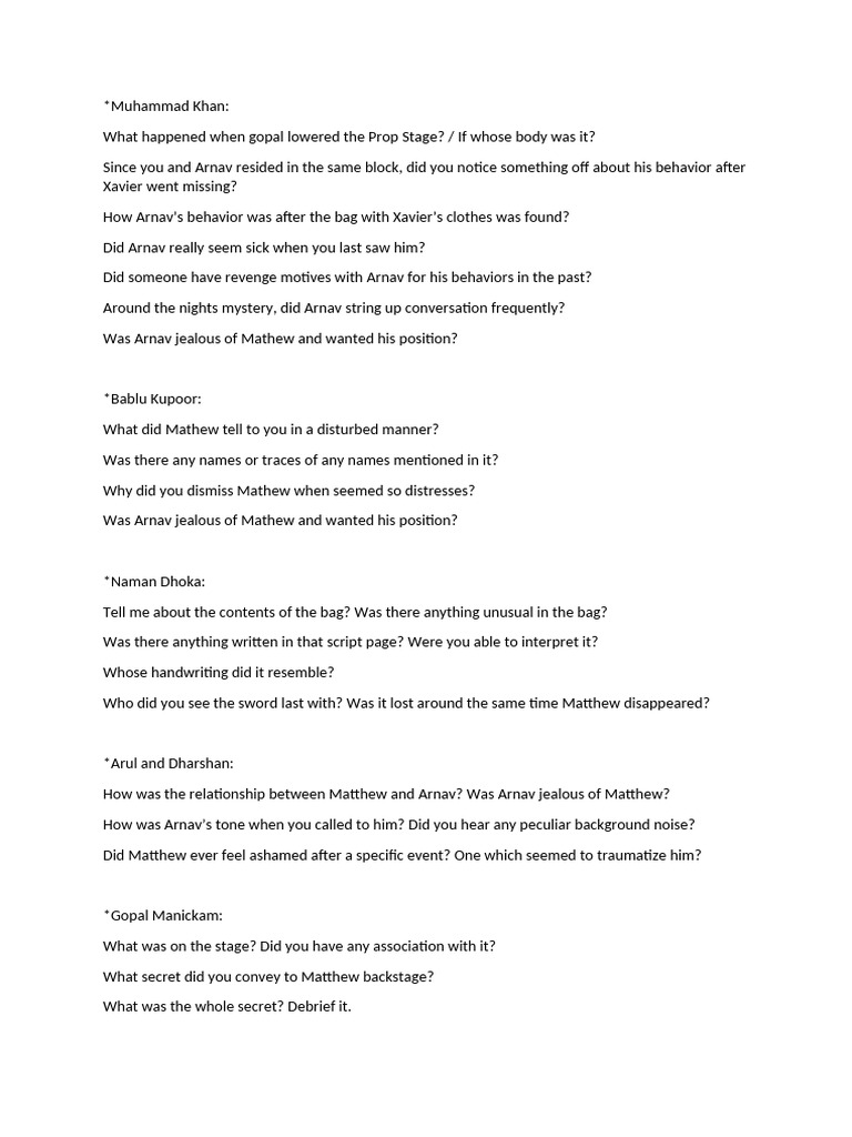 Astraa Questions | PDF
