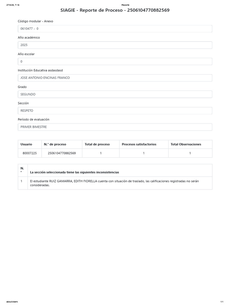 Reporte 2do Respeto | PDF