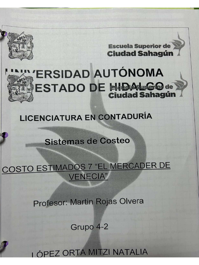 Practica Numero 7 Costos-Estimados | PDF