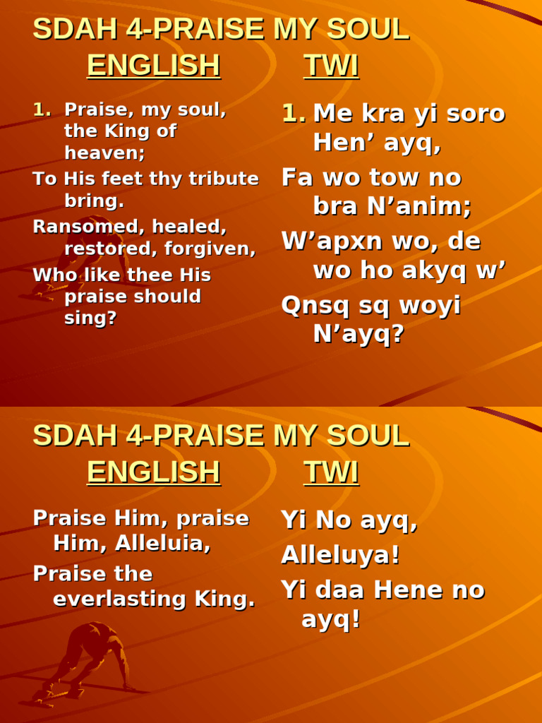 Sdah 4-Praise My Soul | PDF