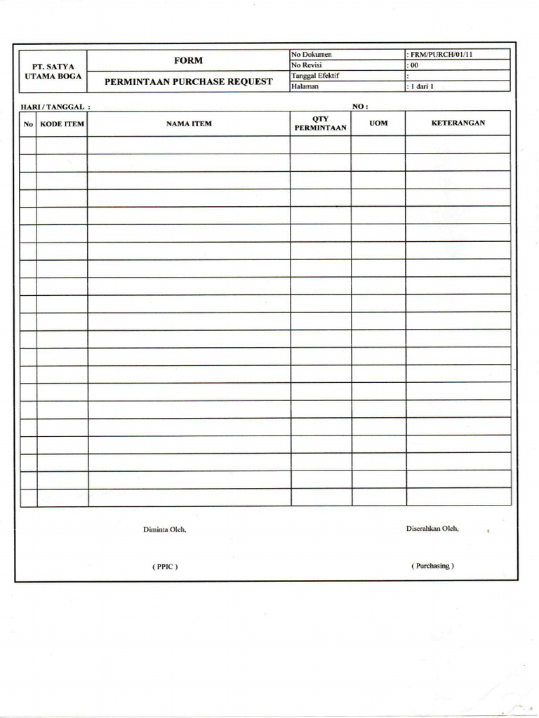 Form PR Pak Nur | PDF