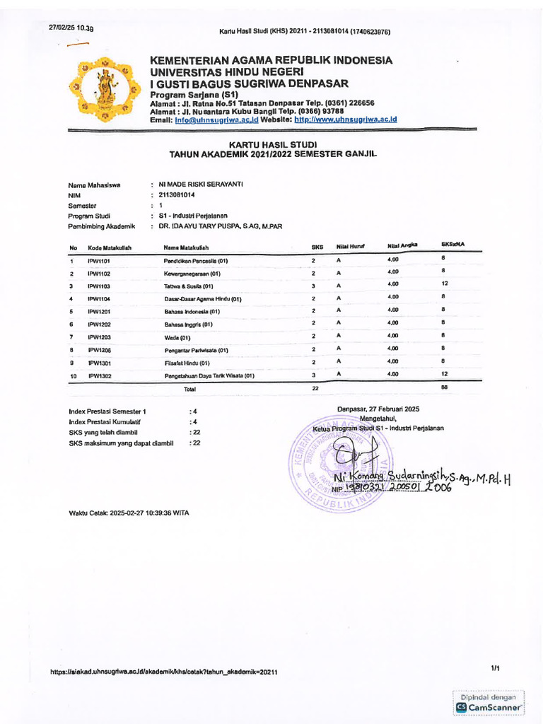 KHS Riski Serayanti | PDF