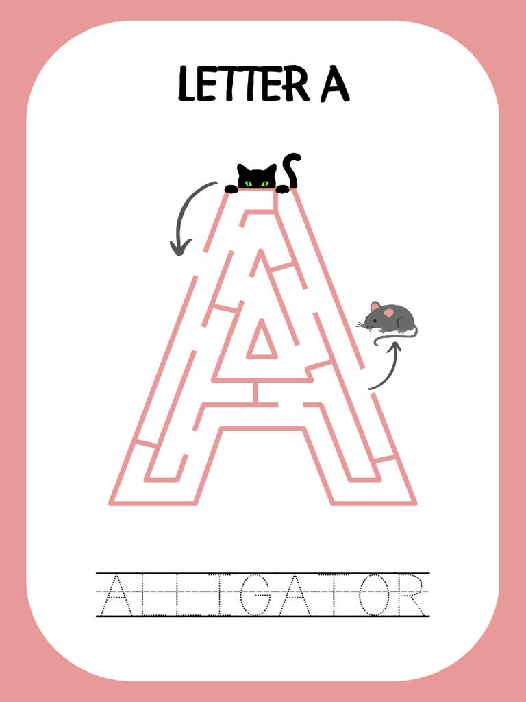 Alphabet Maze Worksheet | PDF