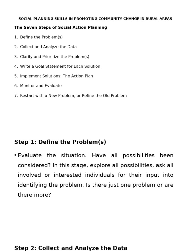 Social Planning For Rural Dev | PDF