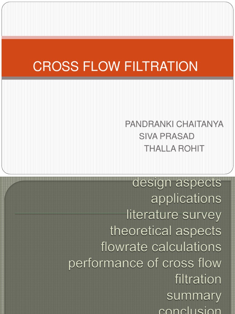 Comparing Dead-End and Cross-Flow Filtration: Key Design Aspects and ...