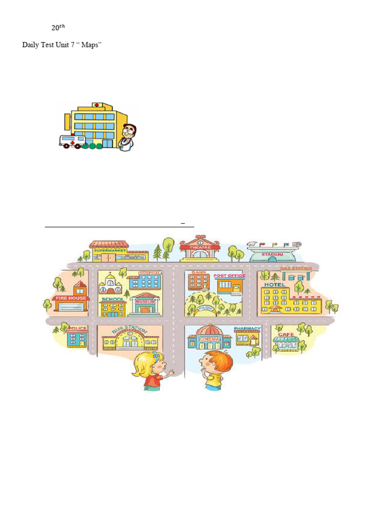 Grade 2 Maps Test Unit 7 Worksheet | PDF