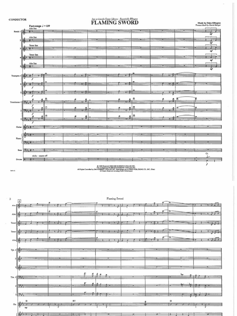 The Flaming Sword Ellington | PDF