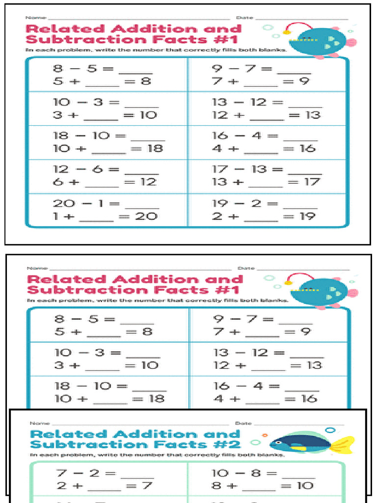 Addition Inverse to Subtraction | PDF