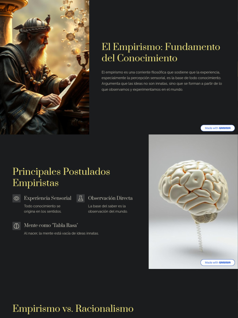 El Empirismo Fundamento Del Conocimiento | PDF