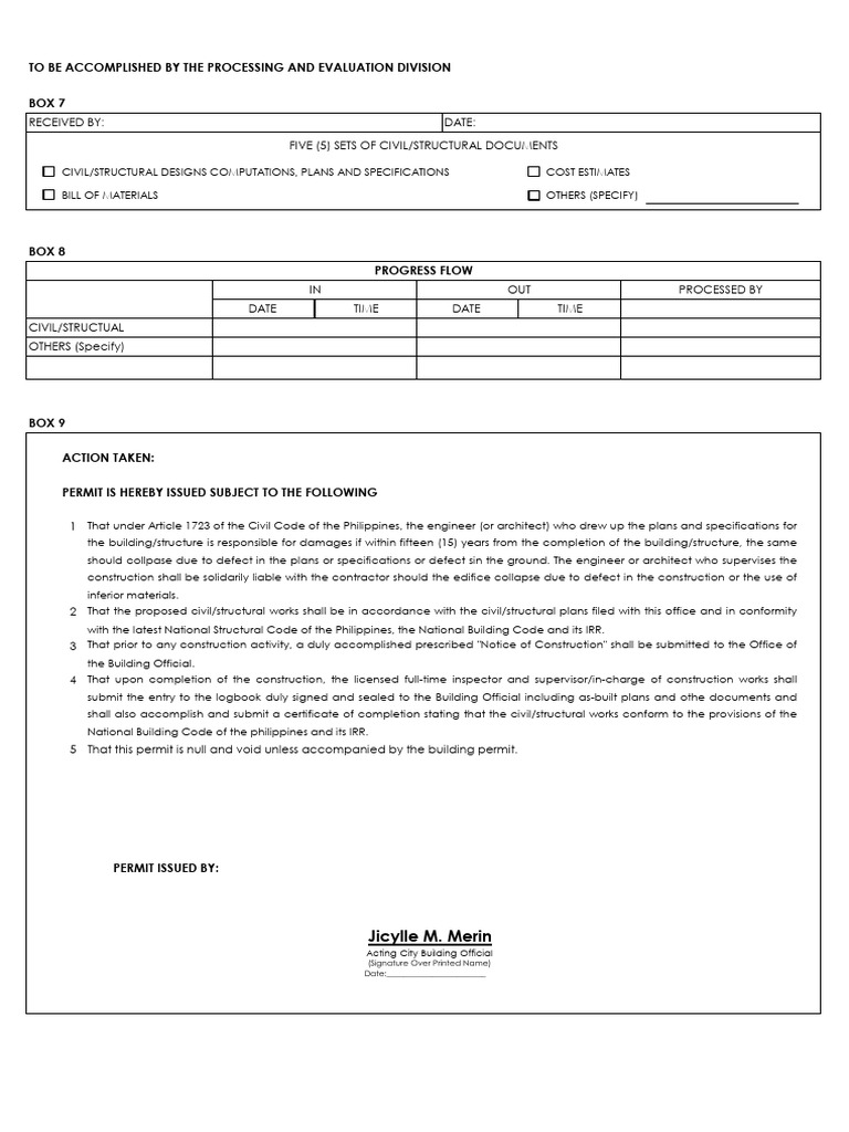 Structural Permit 2 - Back | PDF