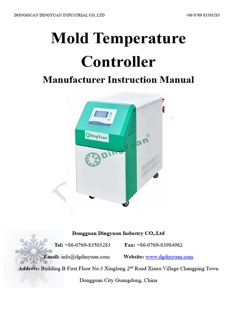 Mold Temp Controller Instruction Manuel | PDF | Parameter (Computer Programming) | Pump