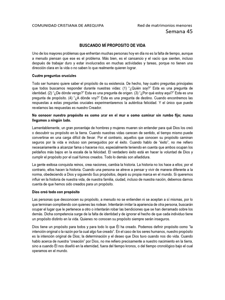 Descubre tu Propósito de Vida en Dios | PDF | Dios | Felicidad