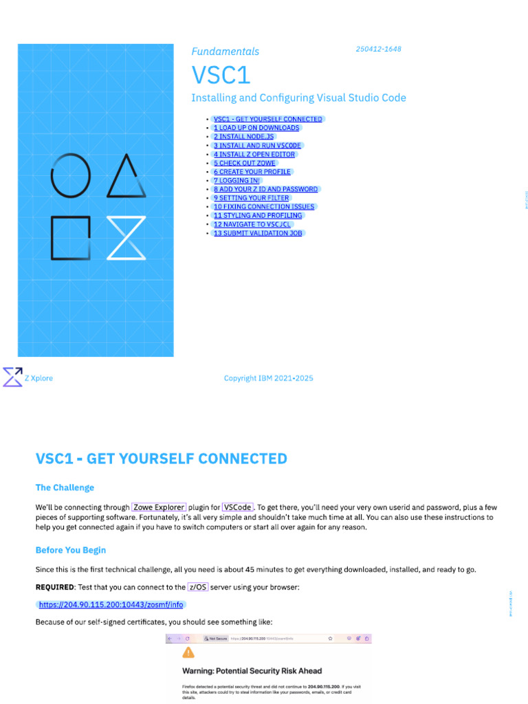 VSCode - Setup Guide For Mainframe | PDF