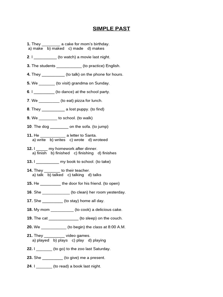 Simple Past - Questionary | PDF | Chess Theory | Chess