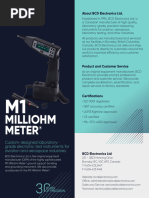 M1 Milliohm Meter User Manual | PDF | Electrical Connector | Memory