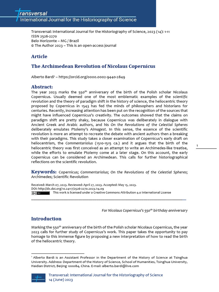 Inbound 225838434547395899 | PDF | Nicolaus Copernicus | Heliocentrism