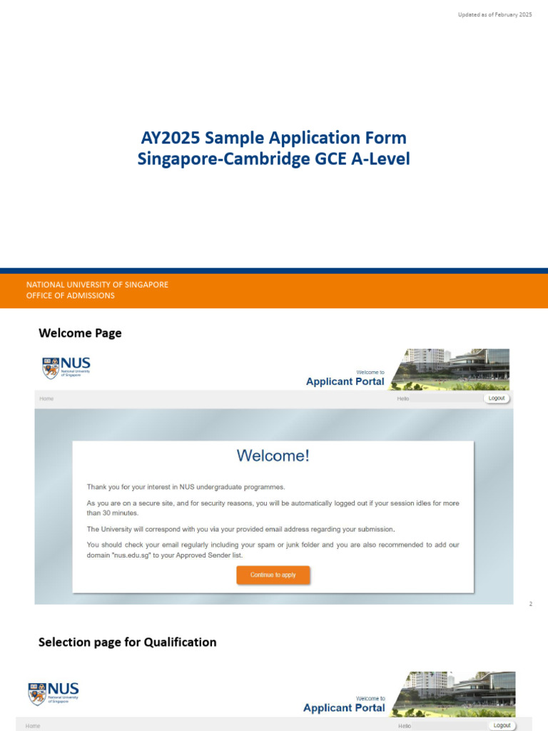 SG A Level Sample Application Form | PDF | University And College Admission | Educational Stages