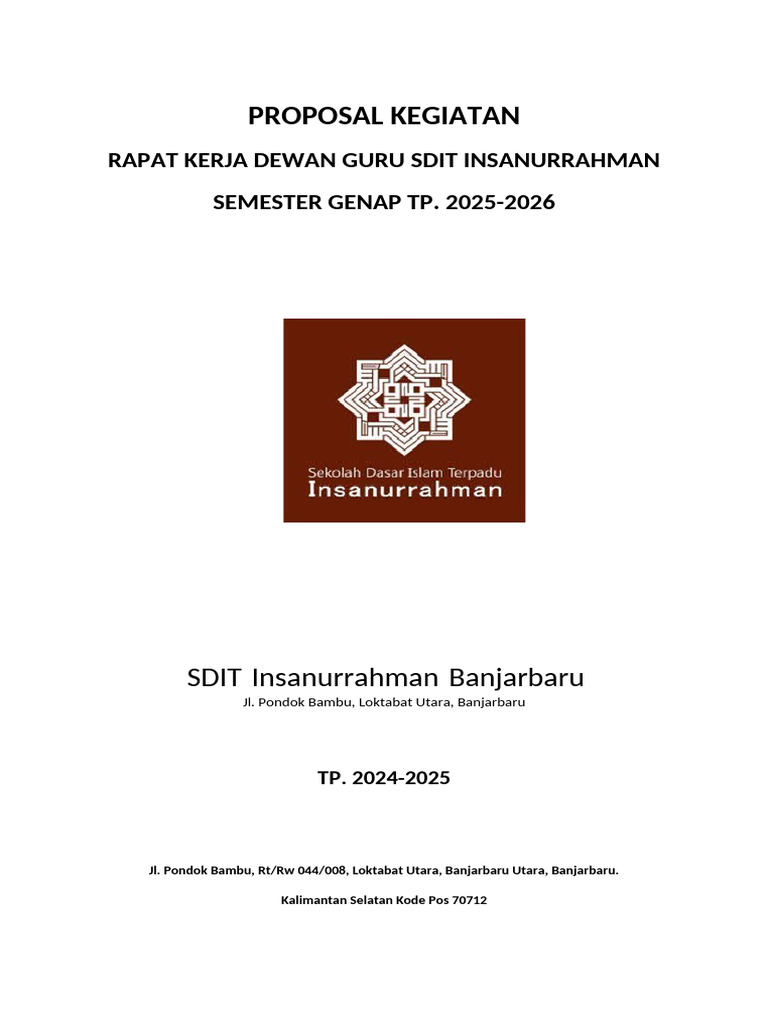 Proposal Raker Sem 2 TP 25-26 | PDF