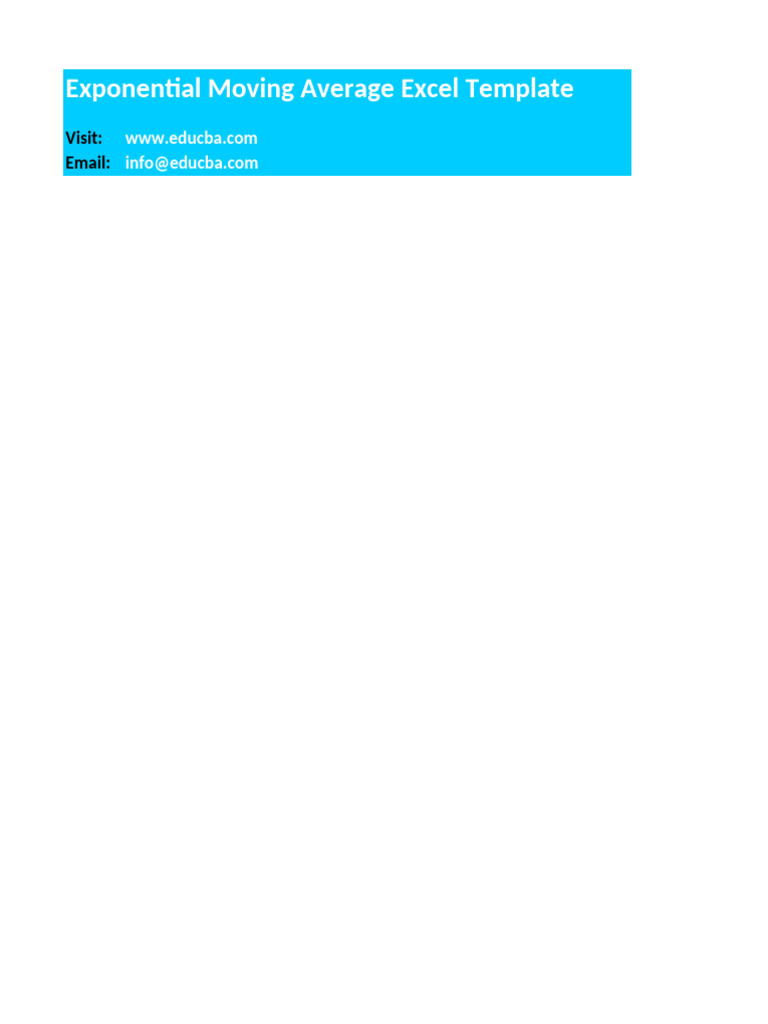Exponential Moving Average Formula Excel-Template | PDF | Moving ...