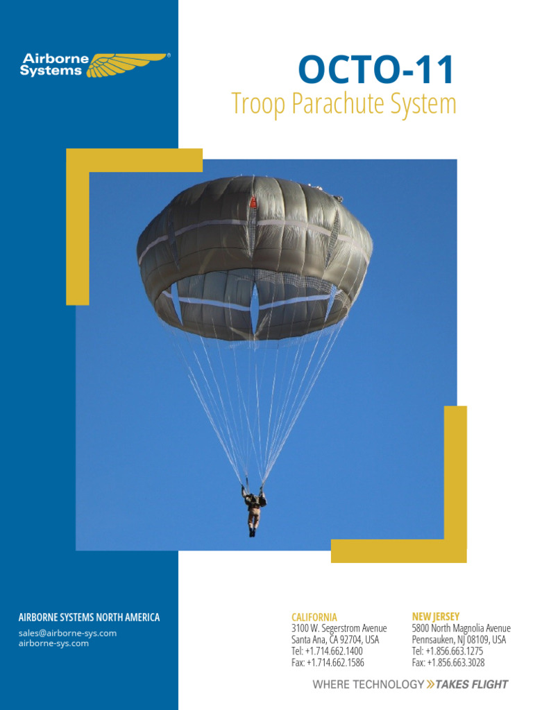 OCTO-11 Troop Parachute Overview | PDF | Parachute | Falling