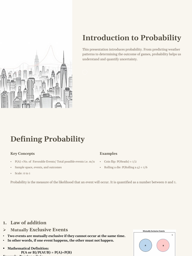 Introduction To Probability | PDF | Probability Distribution | Normal Distribution