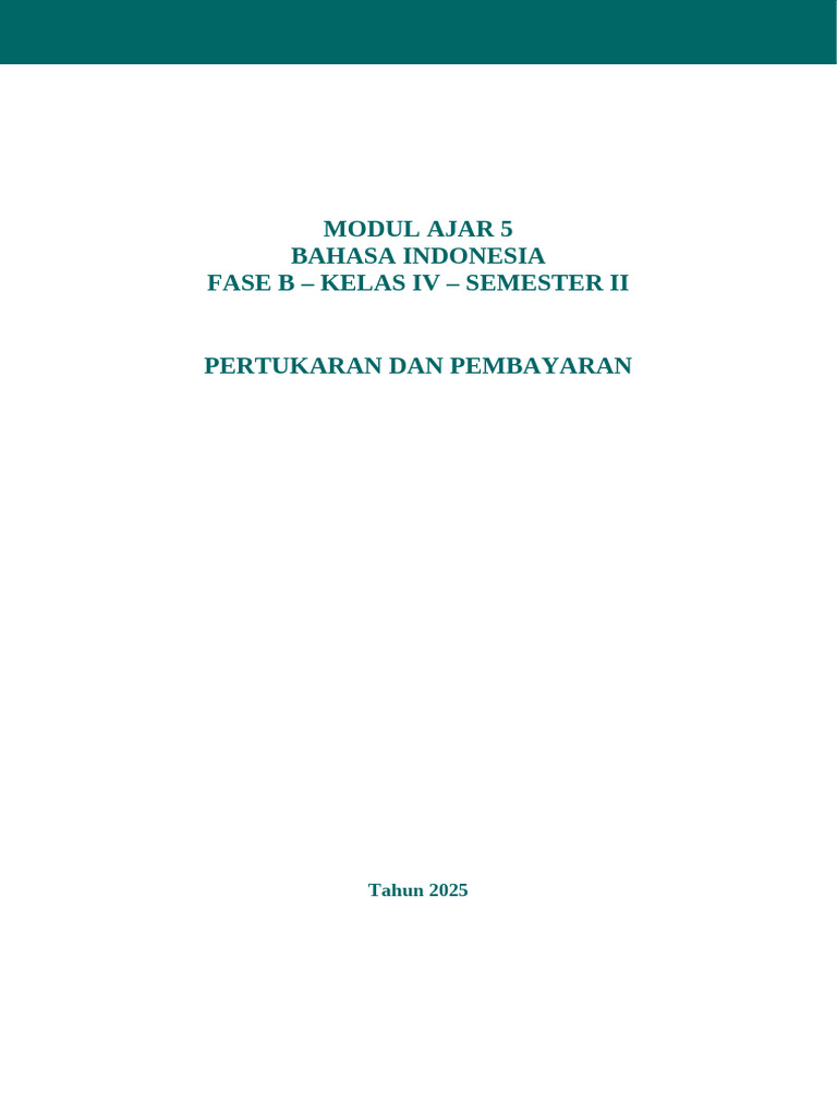Esps b. Indonesia Sd_mi Kls.4_km Revisi-ma (Modul Ajar)-Modul Ajar (Ma) Esps b. Indonesia Untuk ...