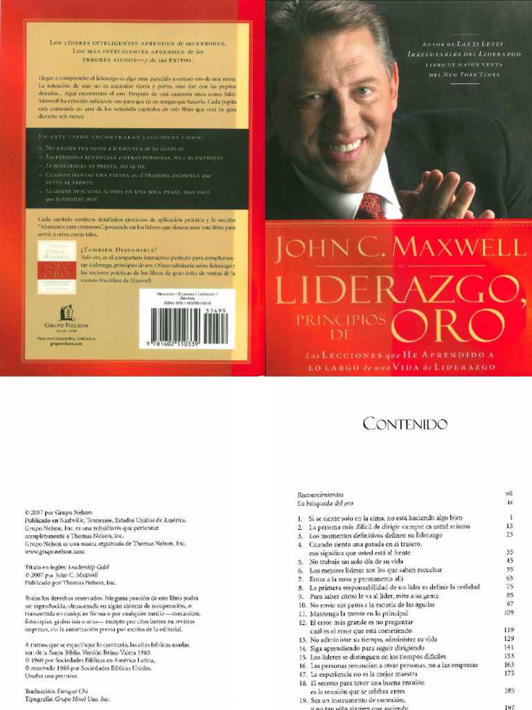 Liderazgo Principios de Oro John C. Maxwell Compressed | PDF