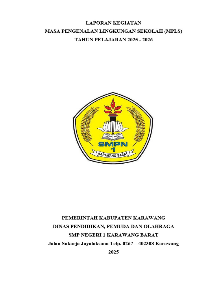 Laporan Kegiatan MPLS 2025-2026 | PDF