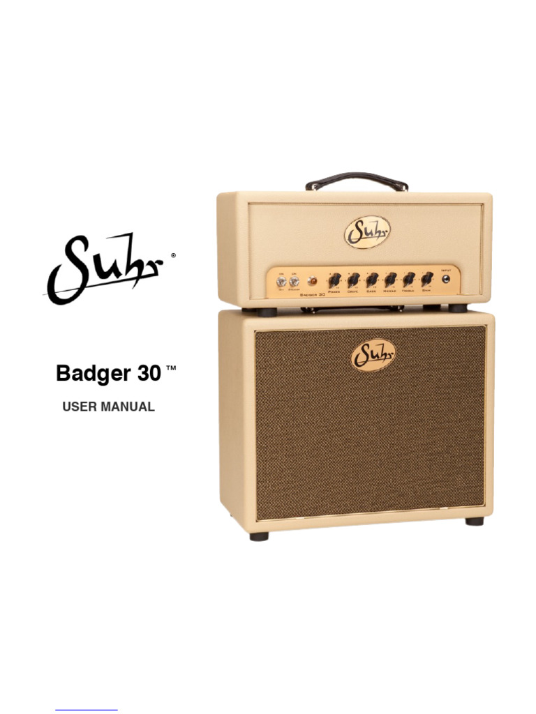 Suhr Badger 30 Manual | PDF | Amplifier | Electronics