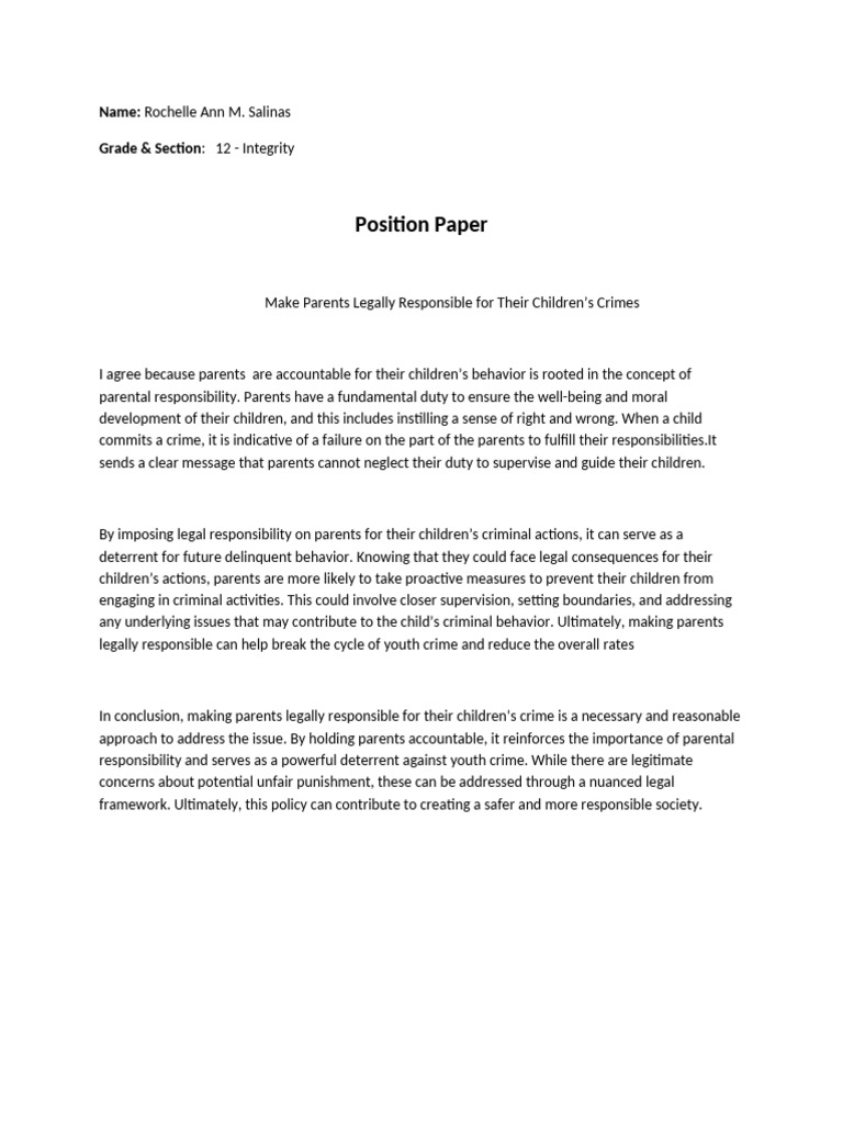 Position Paper | PDF