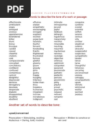 Words to Describe Atmosphere | PDF