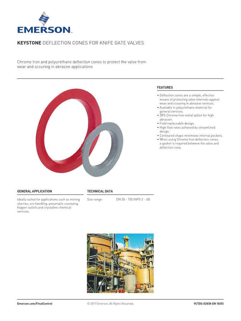 Keystone Deflection Cones for Valves | PDF | Valve