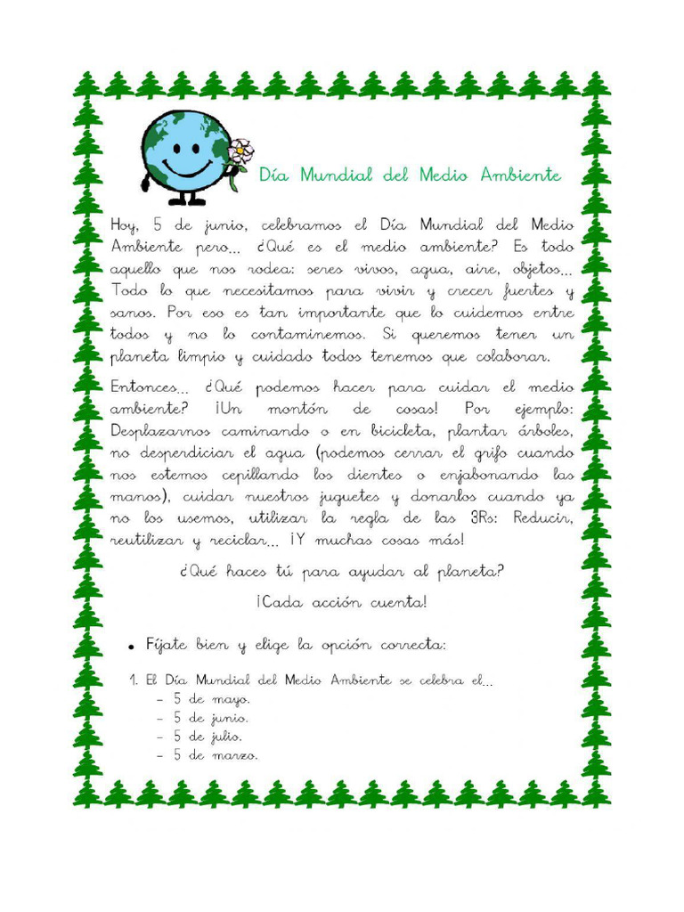 Lectura Medio Ambiente | PDF