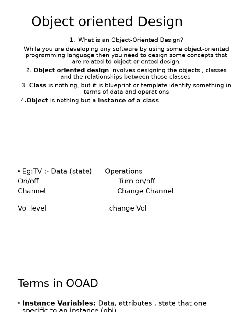 Object Oriented Design | PDF