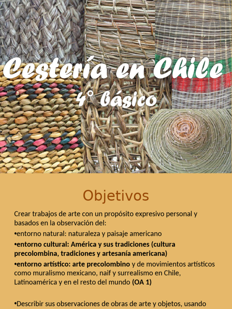 Cestería en Chile | PDF | Las artes
