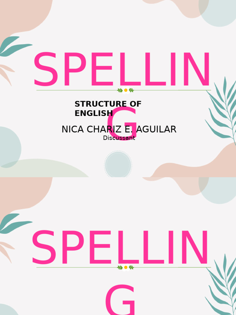 Understanding English Spelling Rules | PDF | Linguistics