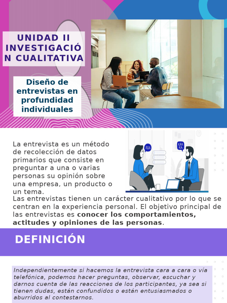 Clase 2.2. Diseño de Entrevistas en Profundidad | PDF | Gestión de ...