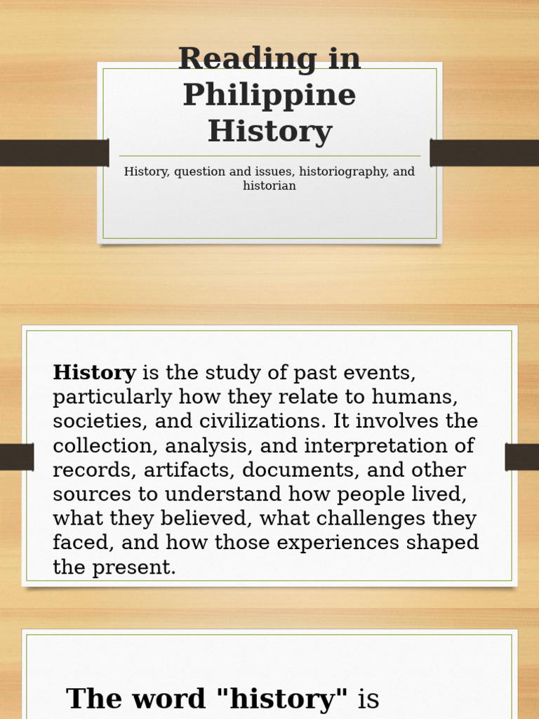 Phil Hist Ppt Lesson 1 | PDF | Historiography | Historian
