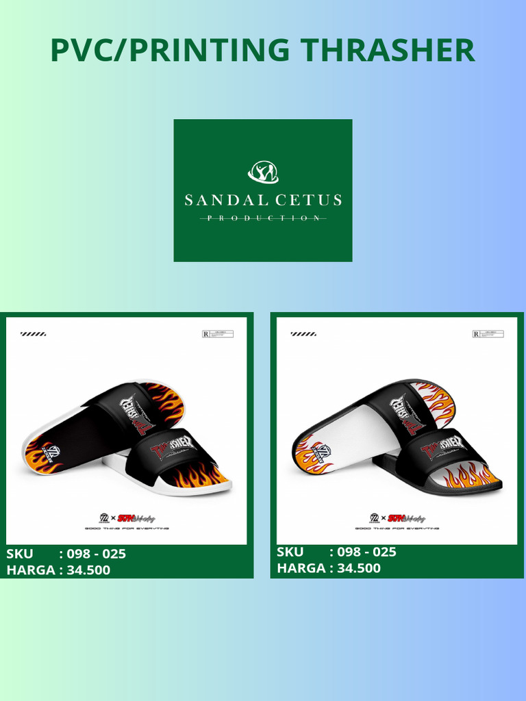Sendal PVC Printing THRSHR | PDF