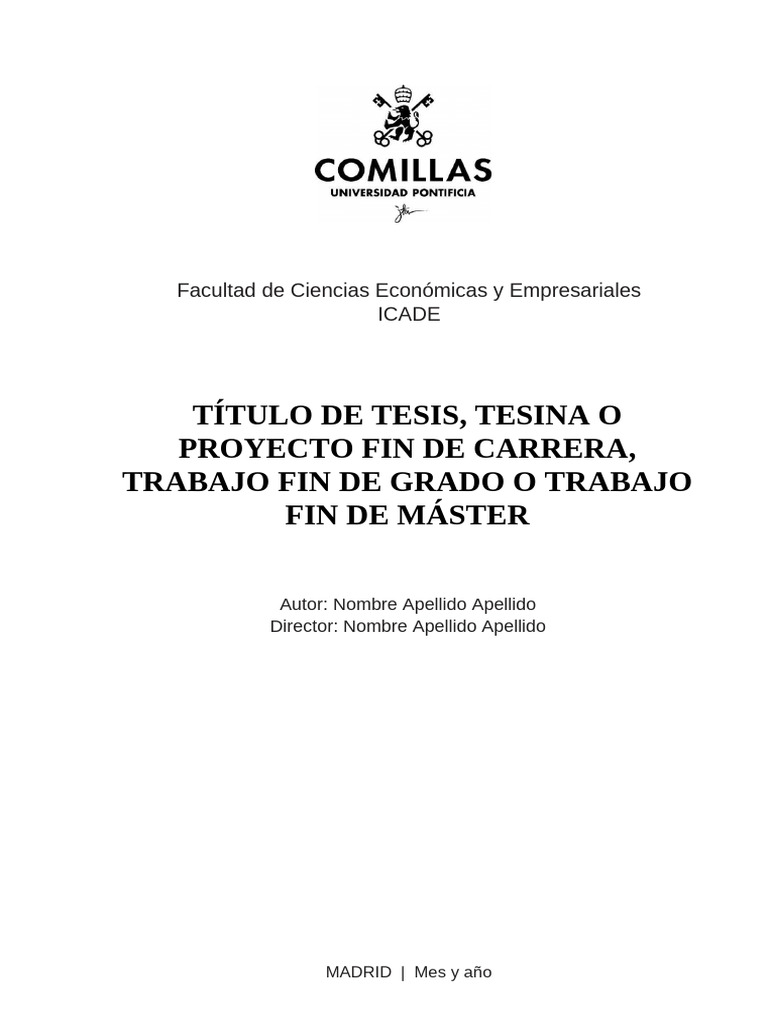 Portada TFG Ade - Centrada | PDF
