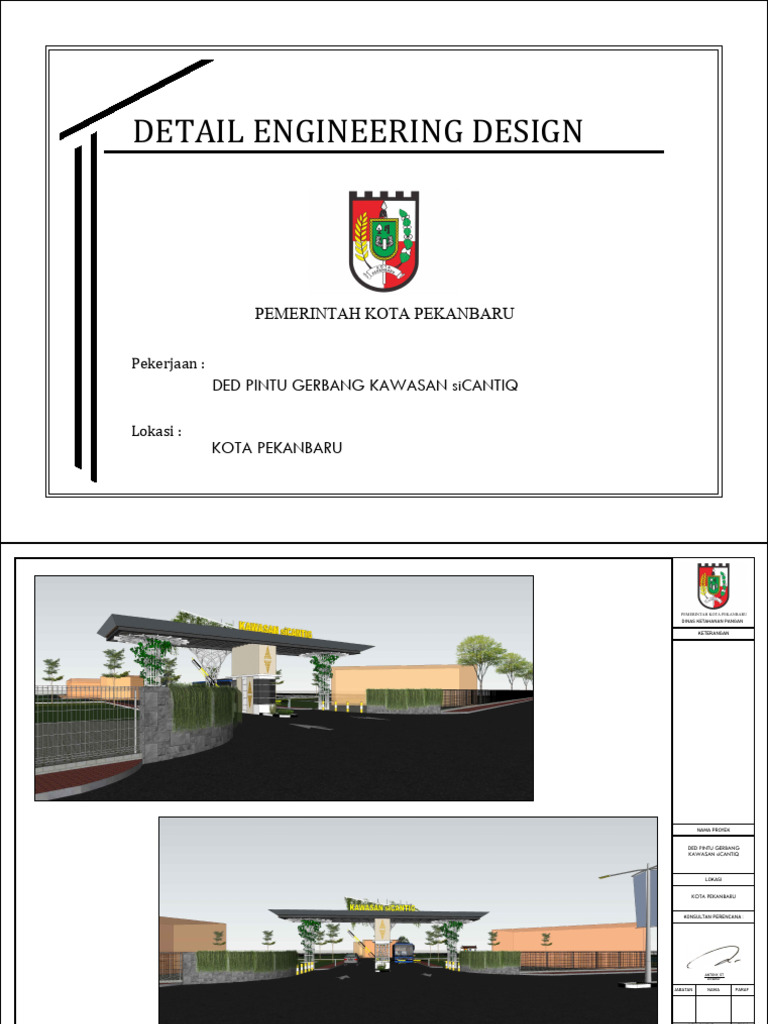 Skematik Design Pintu Gerbang | PDF