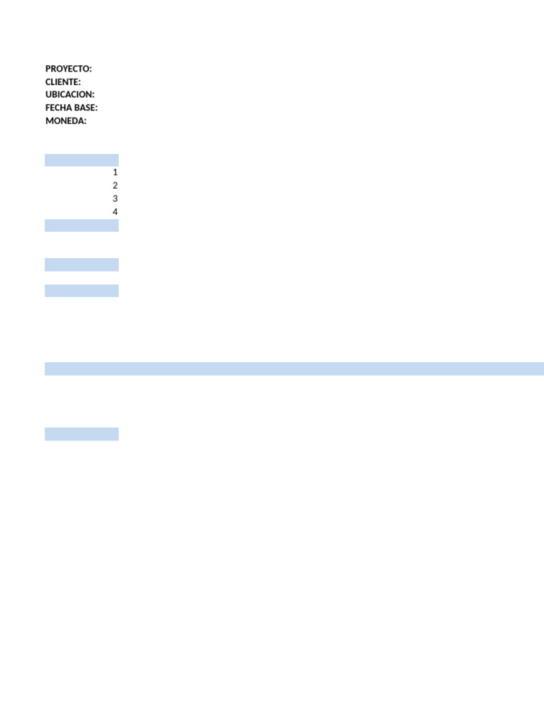 Presupuestos Resumen ESTRUC. | PDF