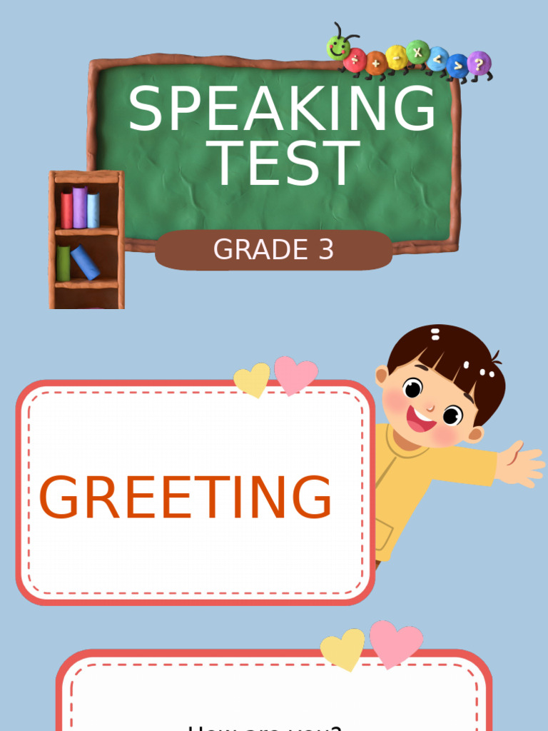 Grade 3 Speaking Test Guide Pdf