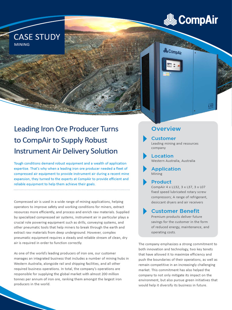 Ca FMG Mining Casestudy Au 0222 v2 | PDF | Mining | Engines
