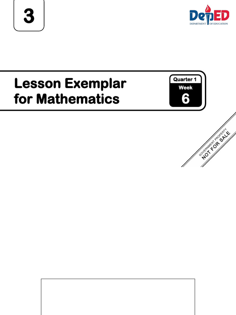 LE Math 3 Q1 Week 6 v.2 For-Sign-Off | PDF | Copyright | Curriculum
