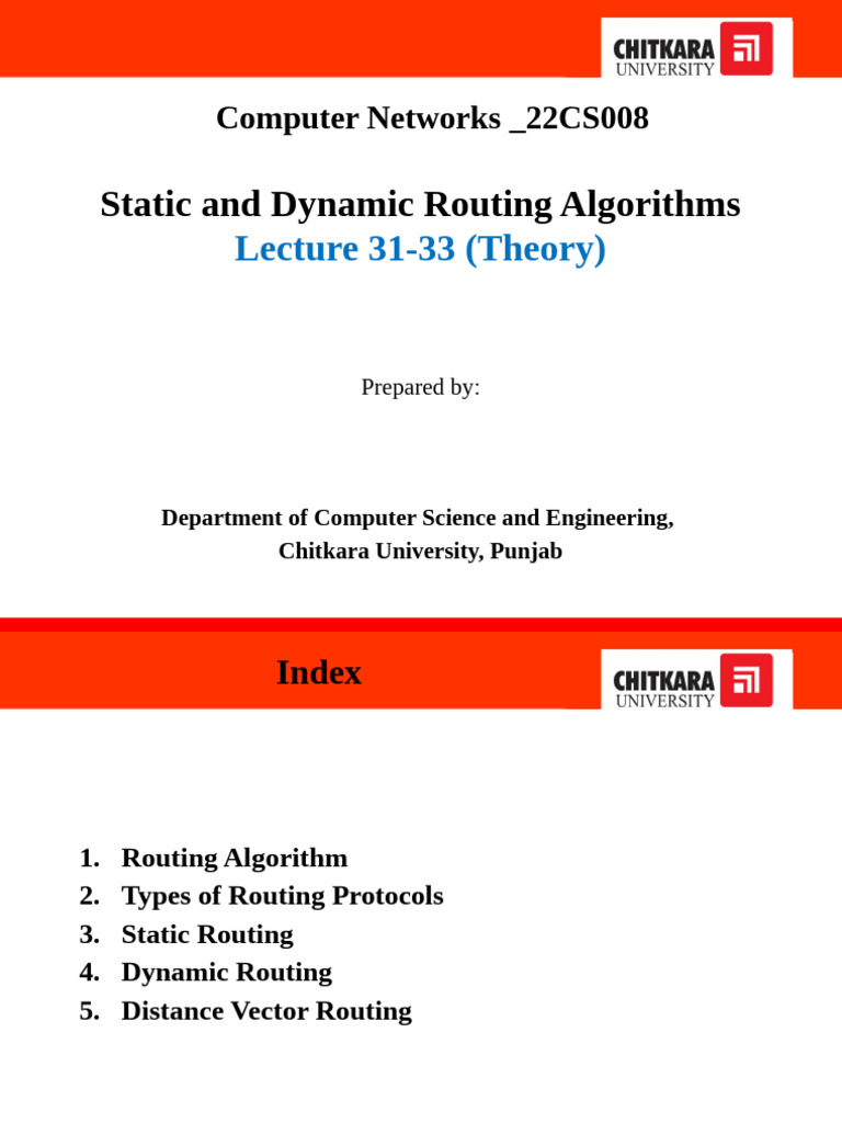 Static vs Dynamic Routing Overview | PDF | Routing | Computer Network