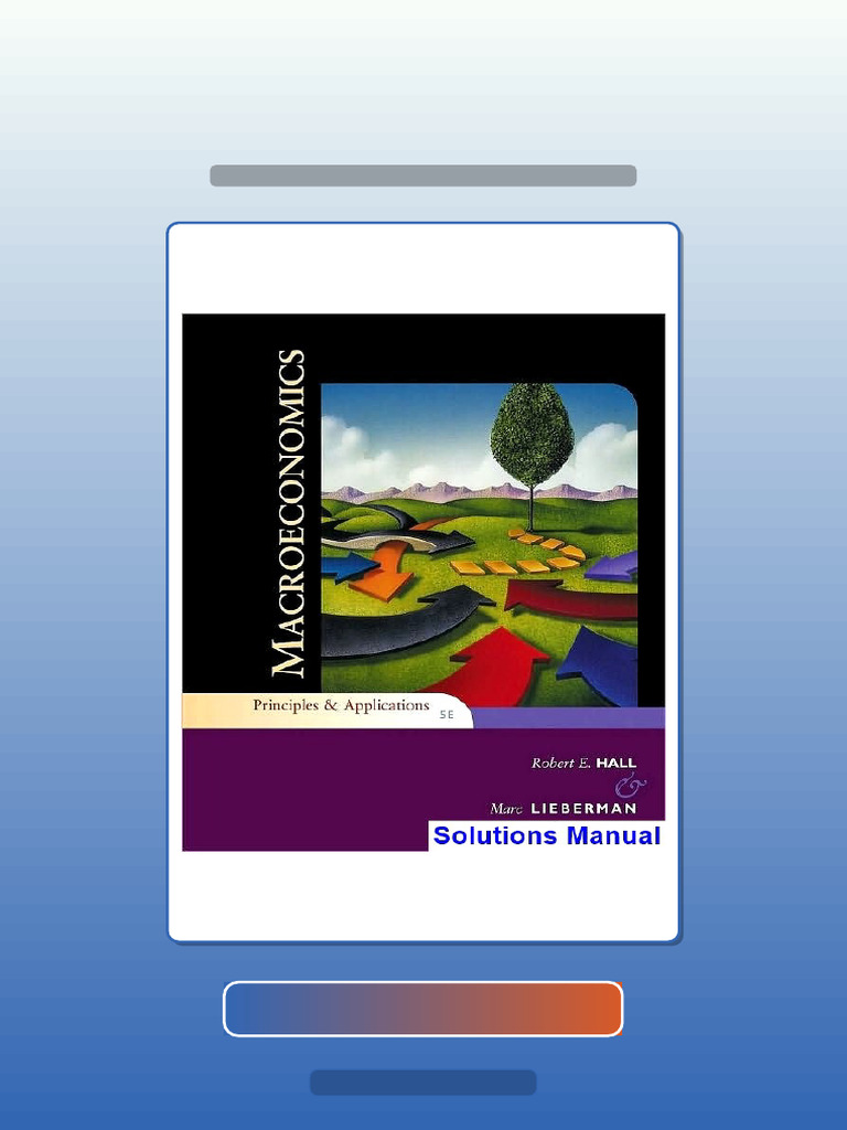 Macroeconomics Principles and Applications 5th Edition Hall | PDF ...