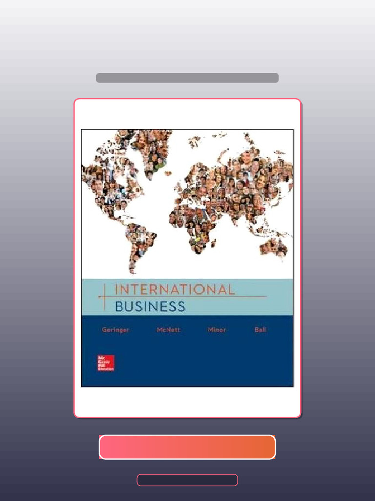 International Business 1st Edition Michael Geringer | PDF | Multiple ...