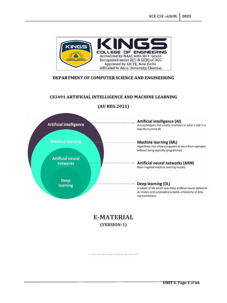 All Units | PDF | Machine Learning | Artificial Intelligence